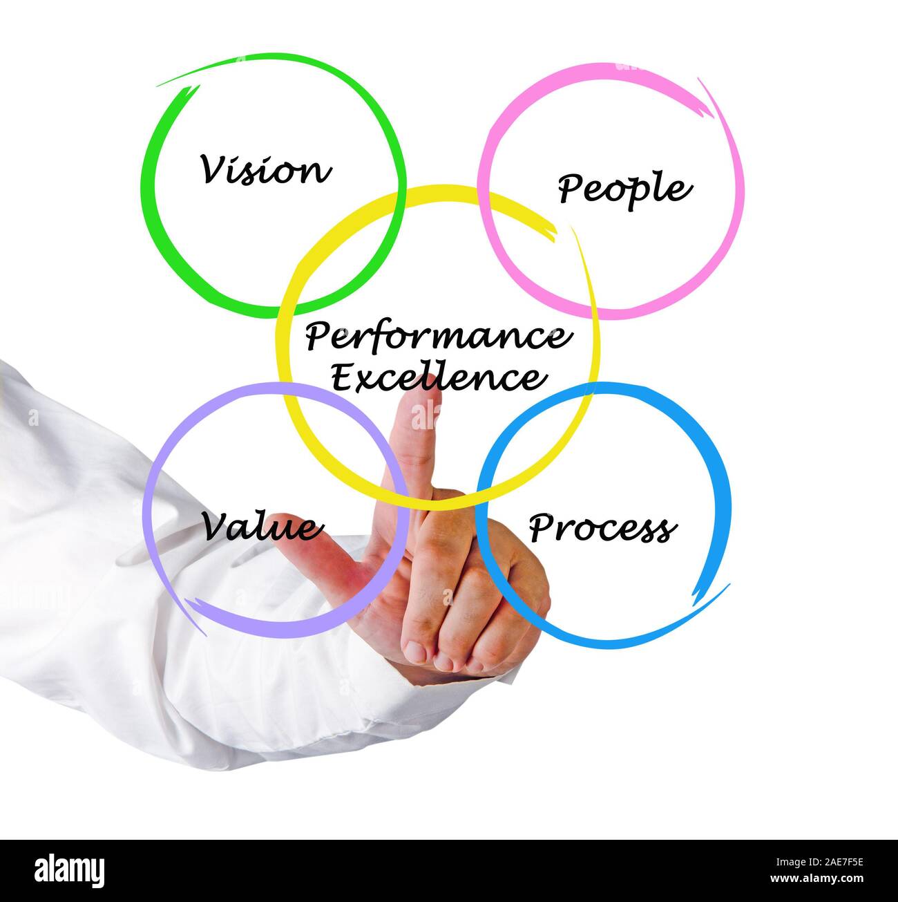 Diagram of performance excellence Stock Photo - Alamy