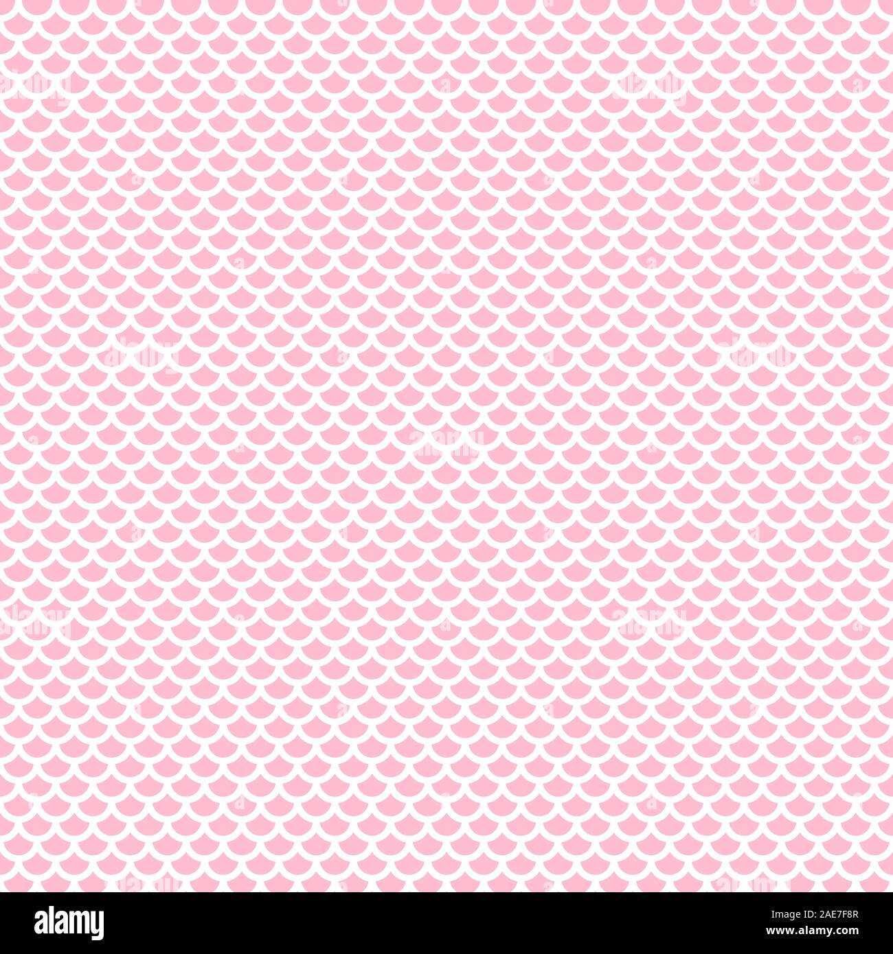 Mermaid scale seamless pattern, pink fish scale background, vector ...