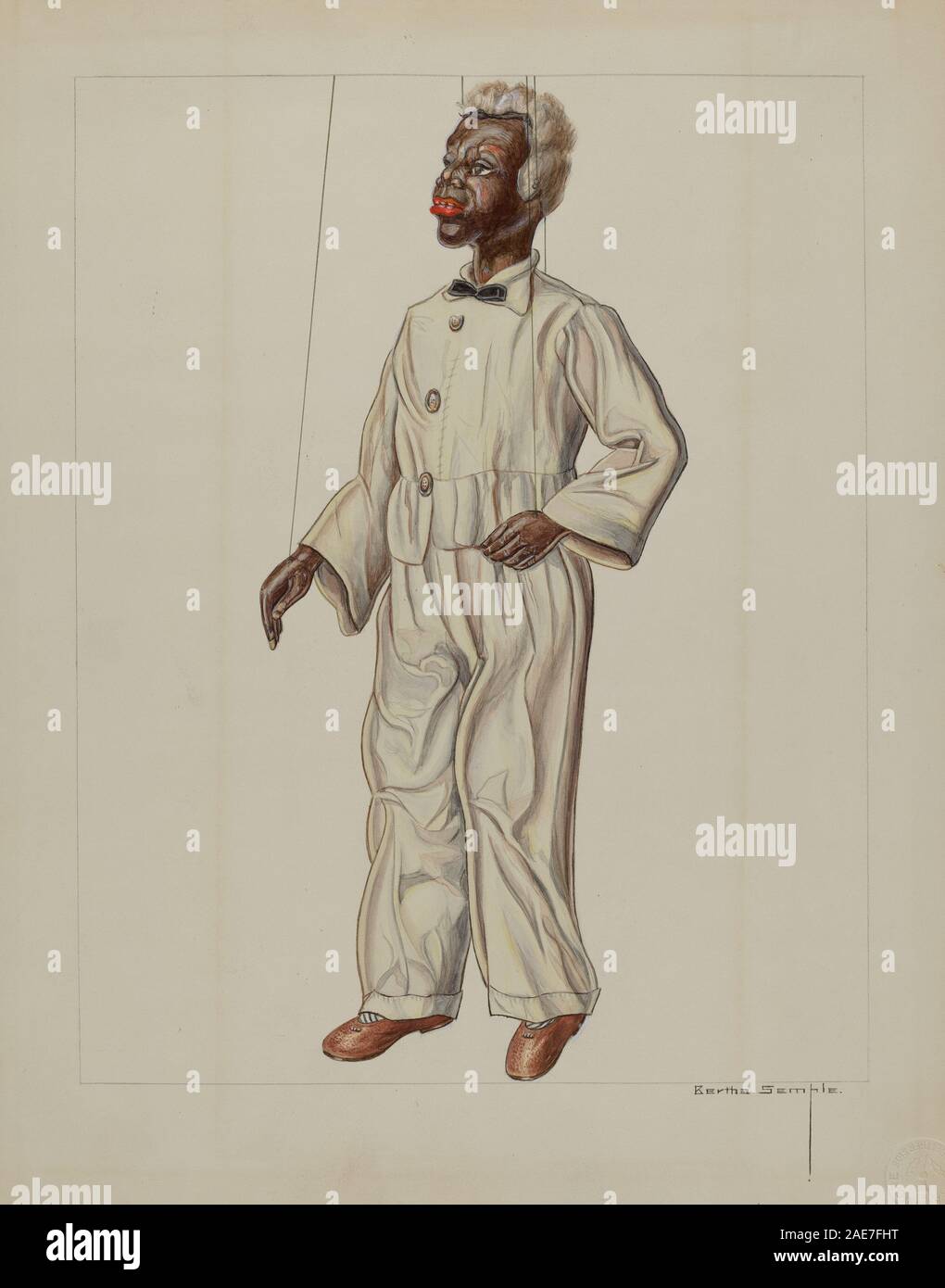 Puppet - Uncle Tom; circa 1937 date Bertha Semple, Puppet - Uncle Tom ...