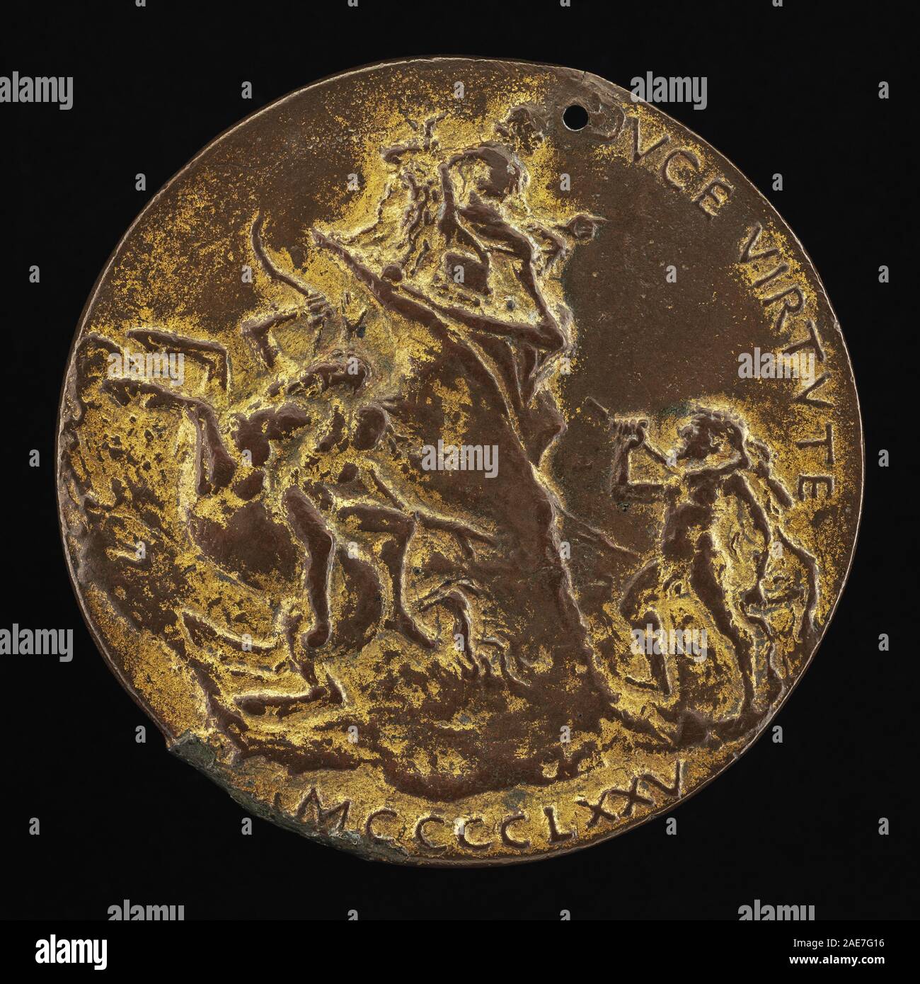 Hercules Pursuing Nessus and Deianara [reverse]; 1475date Bertoldo di ...