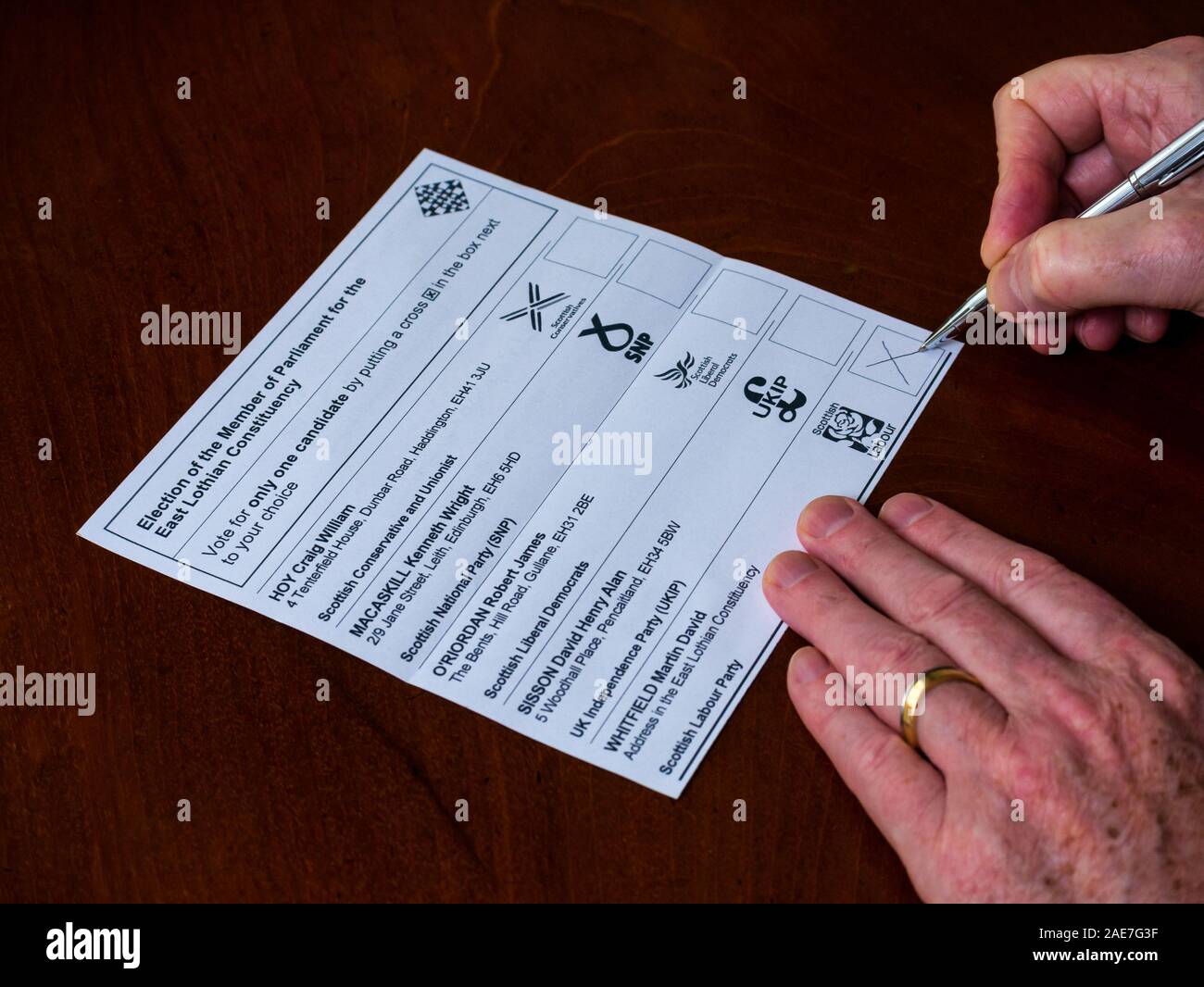Ballot paper uk general election hi-res stock photography and images ...