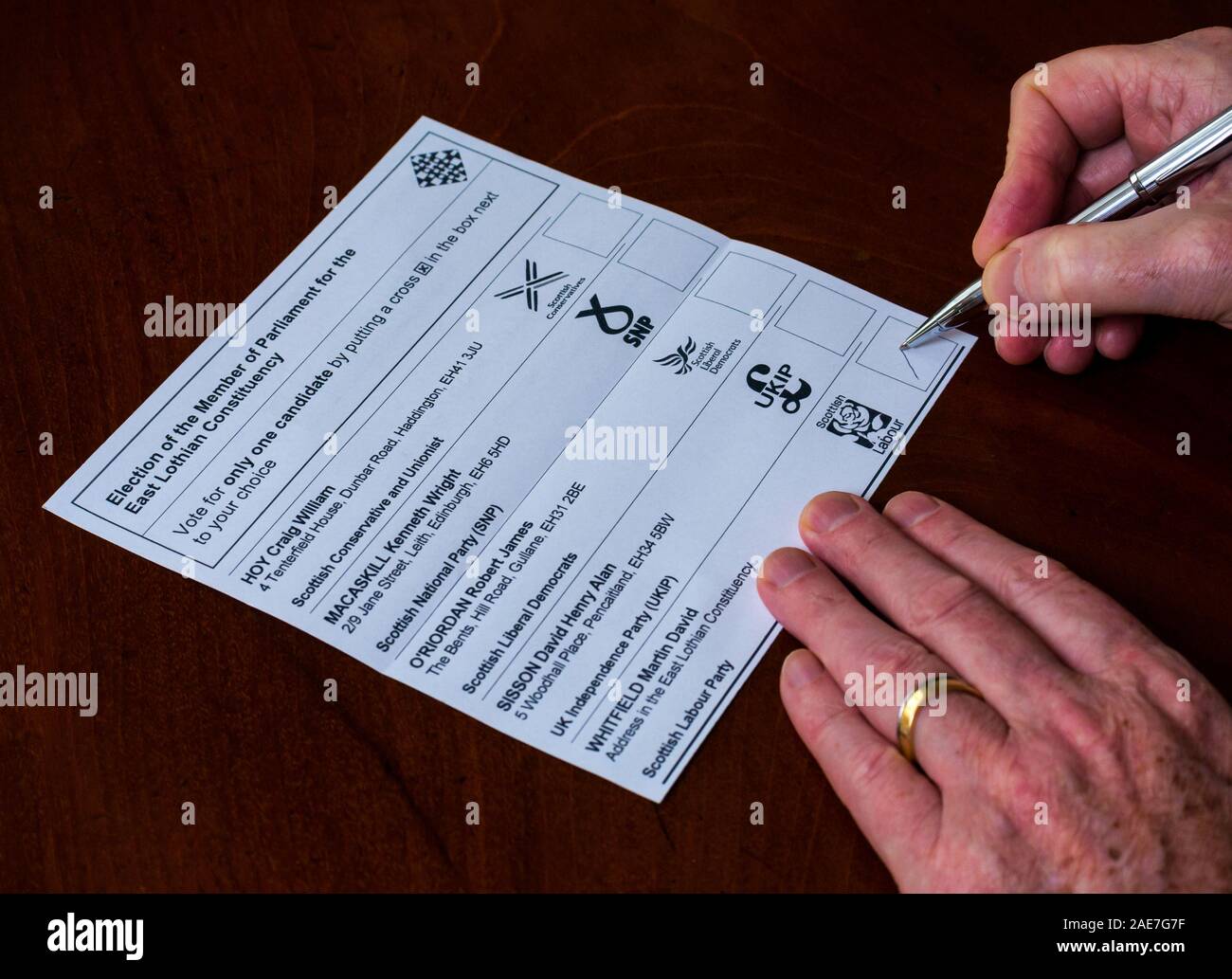 Ballot paper cross hi-res stock photography and images - Alamy