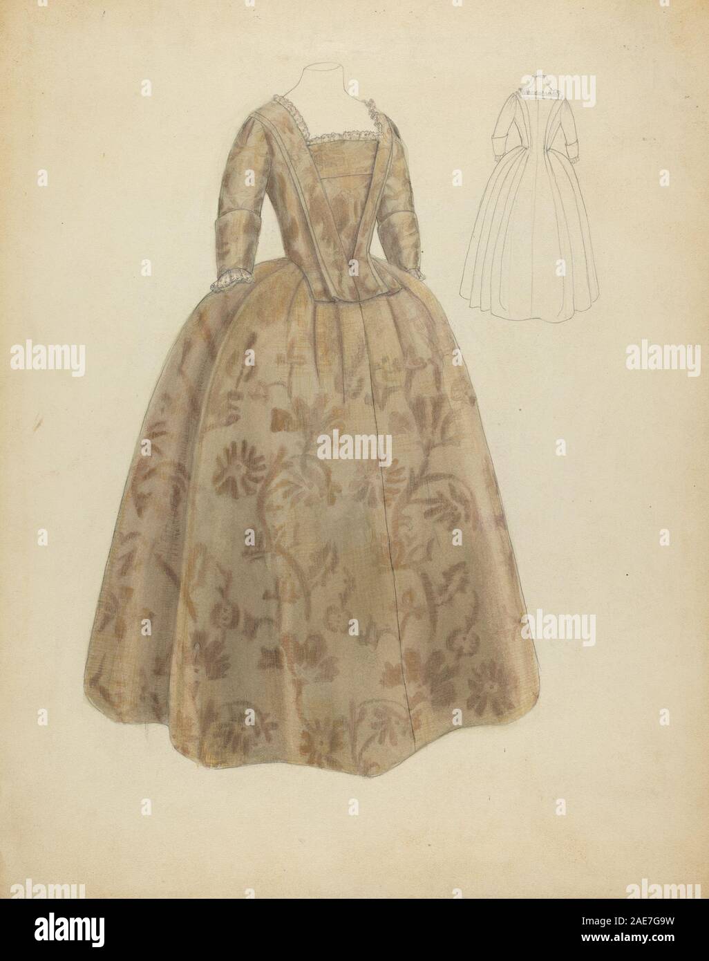 A wedding dress designed by Bessie Forman around 1940. The garment ...