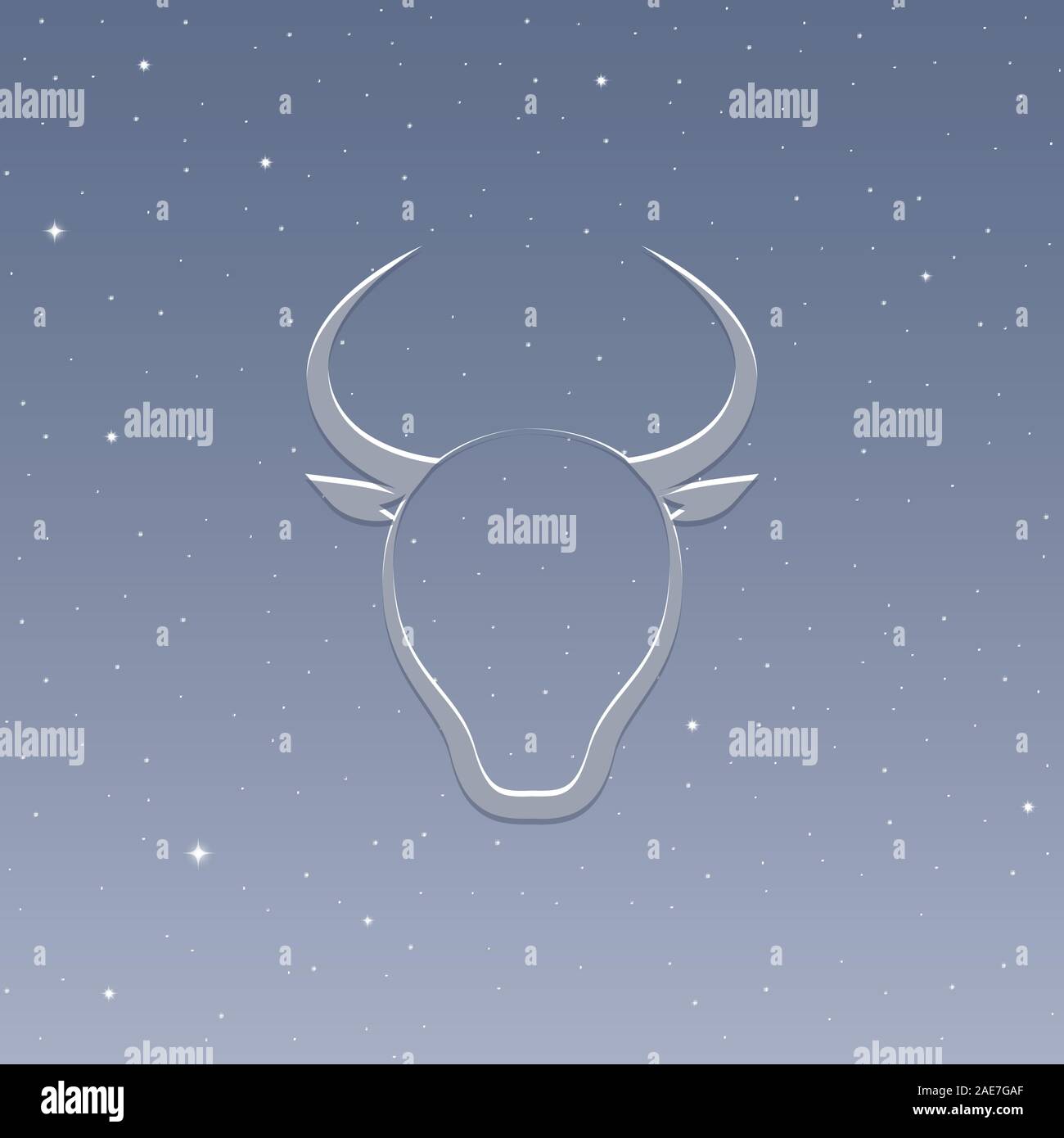 Taurus symbol zodiac sign illustration horoscope hi-res stock ...