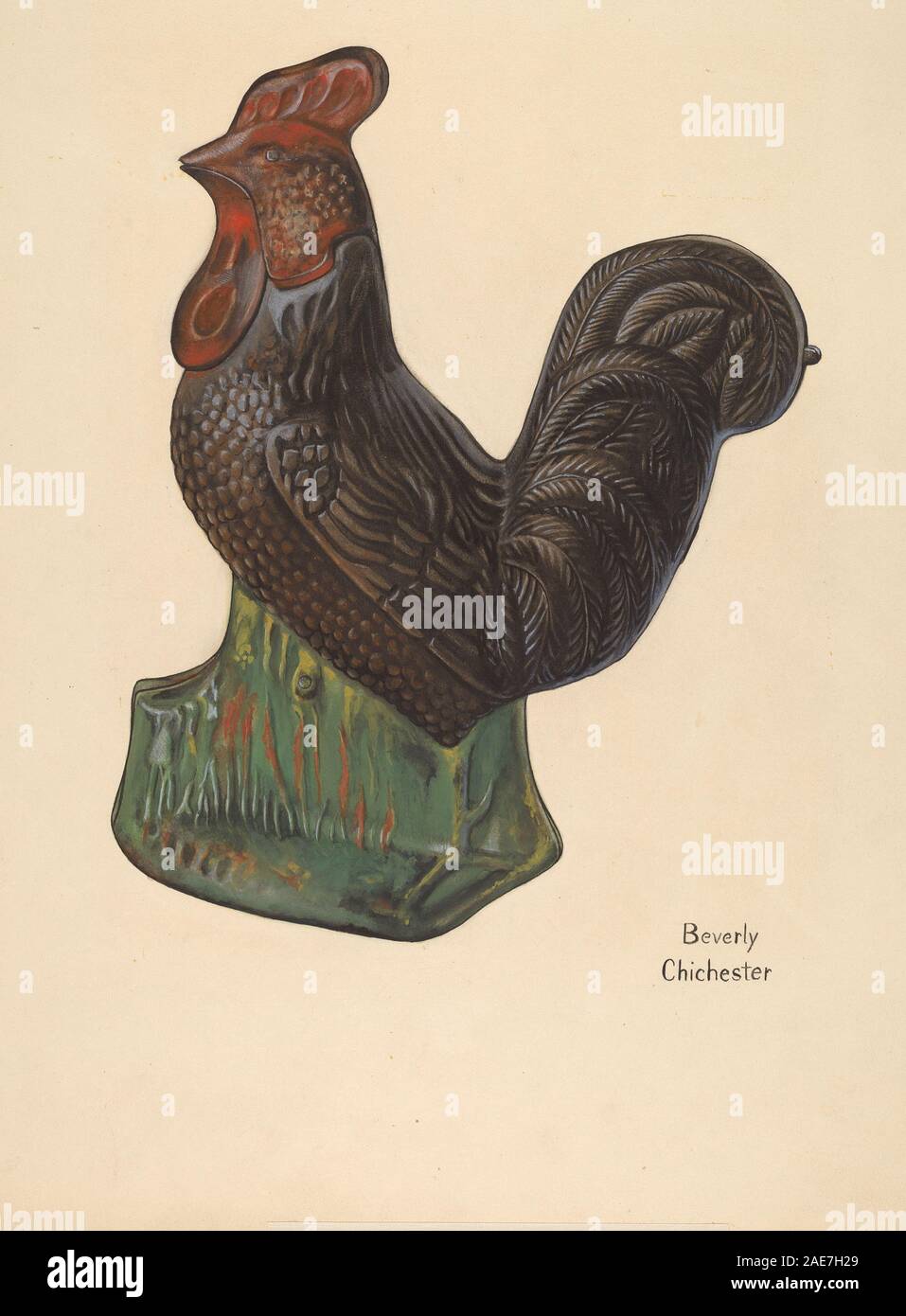 Toy Bank: Rooster; circa 1937 date Beverly Chichester, Toy Bank ...