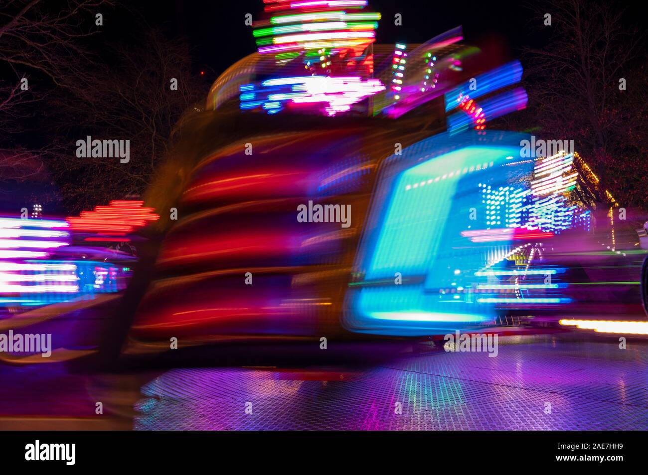 A Cold December night in Cardiff in the lead up to Christmas. Revellers ...