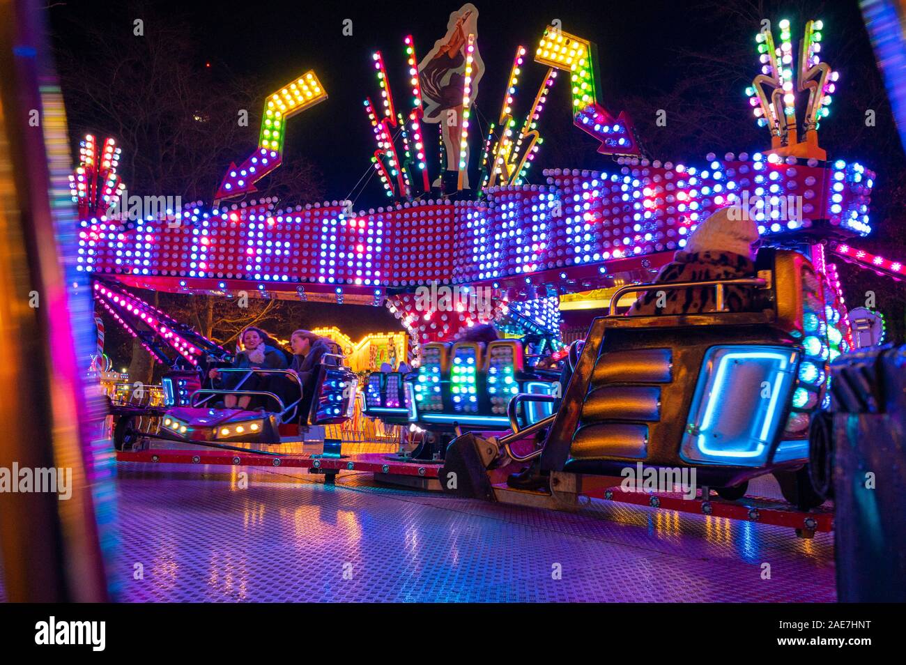 At the winter wonderland fun fair hi-res stock photography and images ...