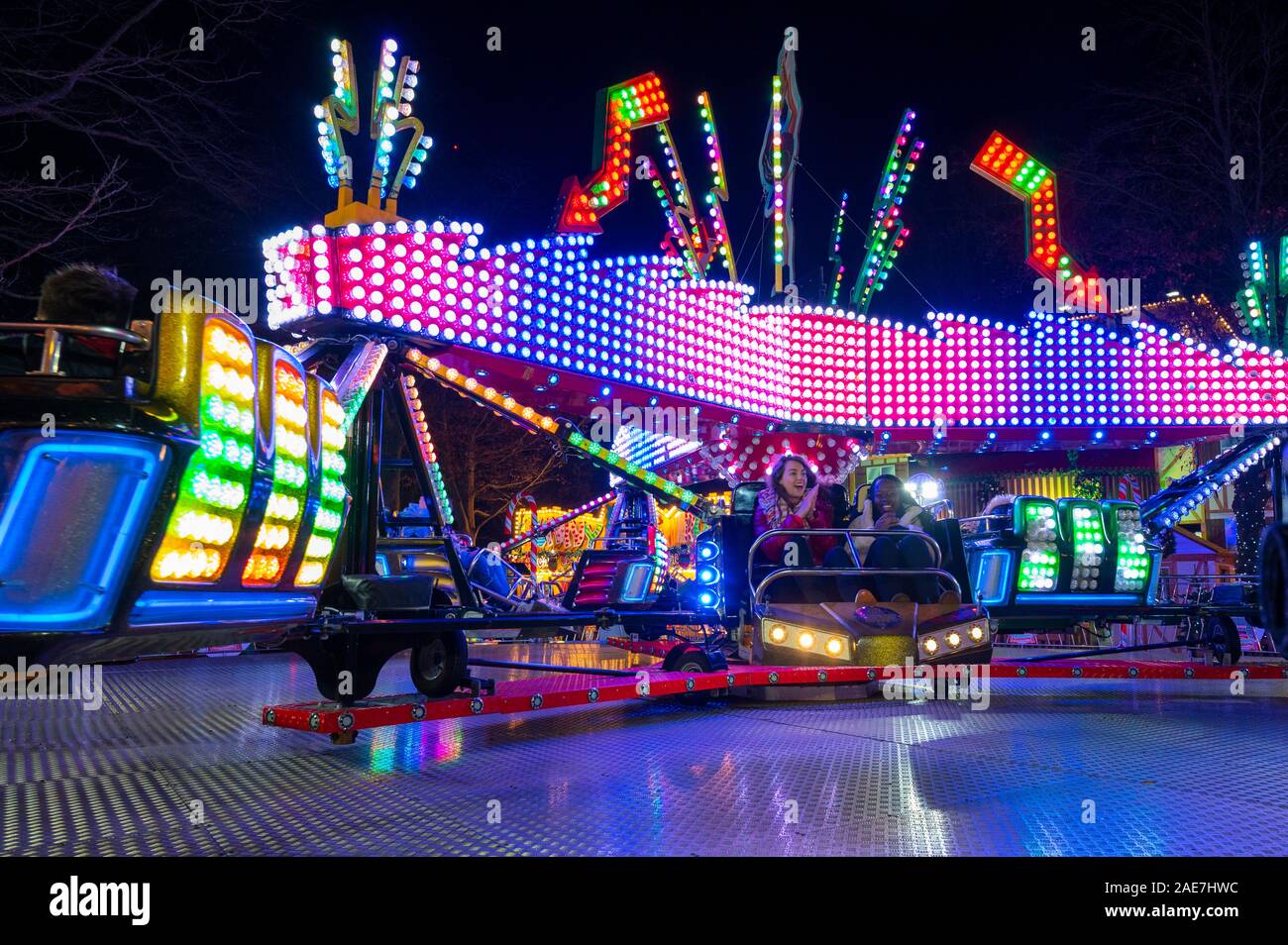 At the winter wonderland fun fair hi-res stock photography and images ...