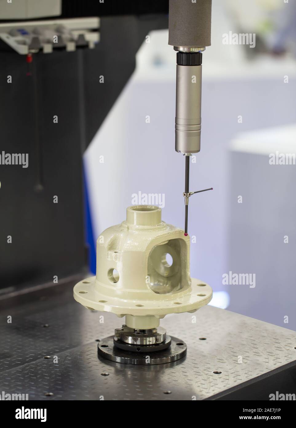 CNC Coordinate Measuring Robotic Machine measuring dimension on ...