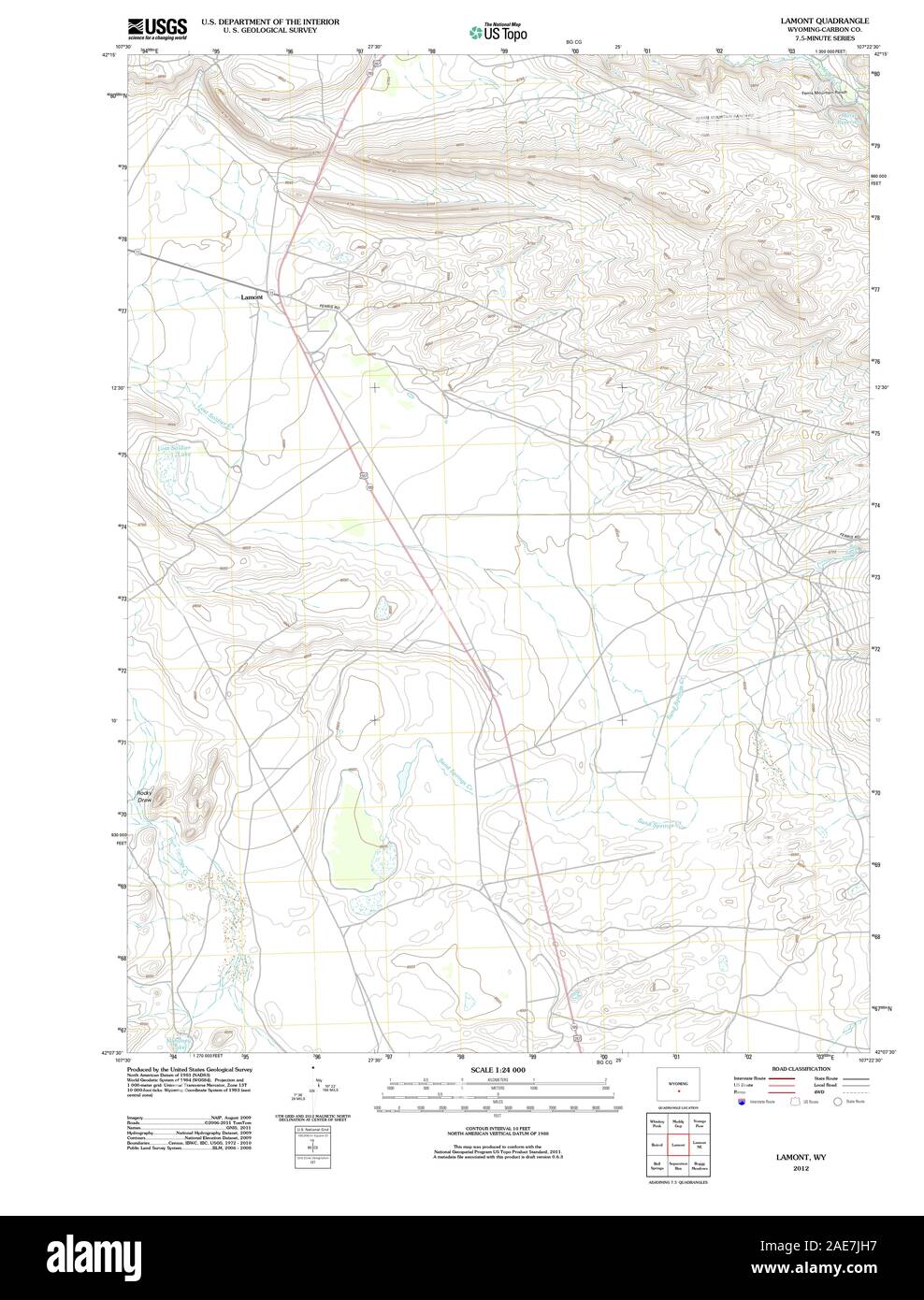 Map of lamont Cut Out Stock Images & Pictures - Alamy