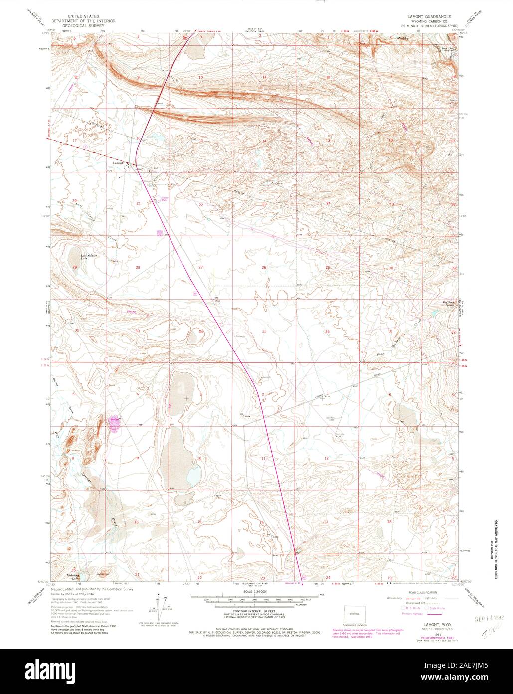 Map of lamont Cut Out Stock Images & Pictures - Alamy