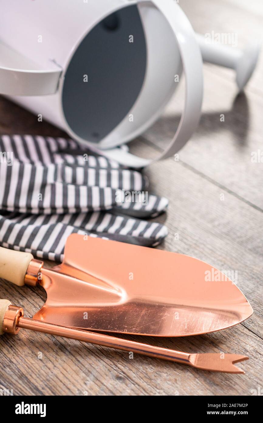 Small garden tools are ready for Spring planting season. Included ...