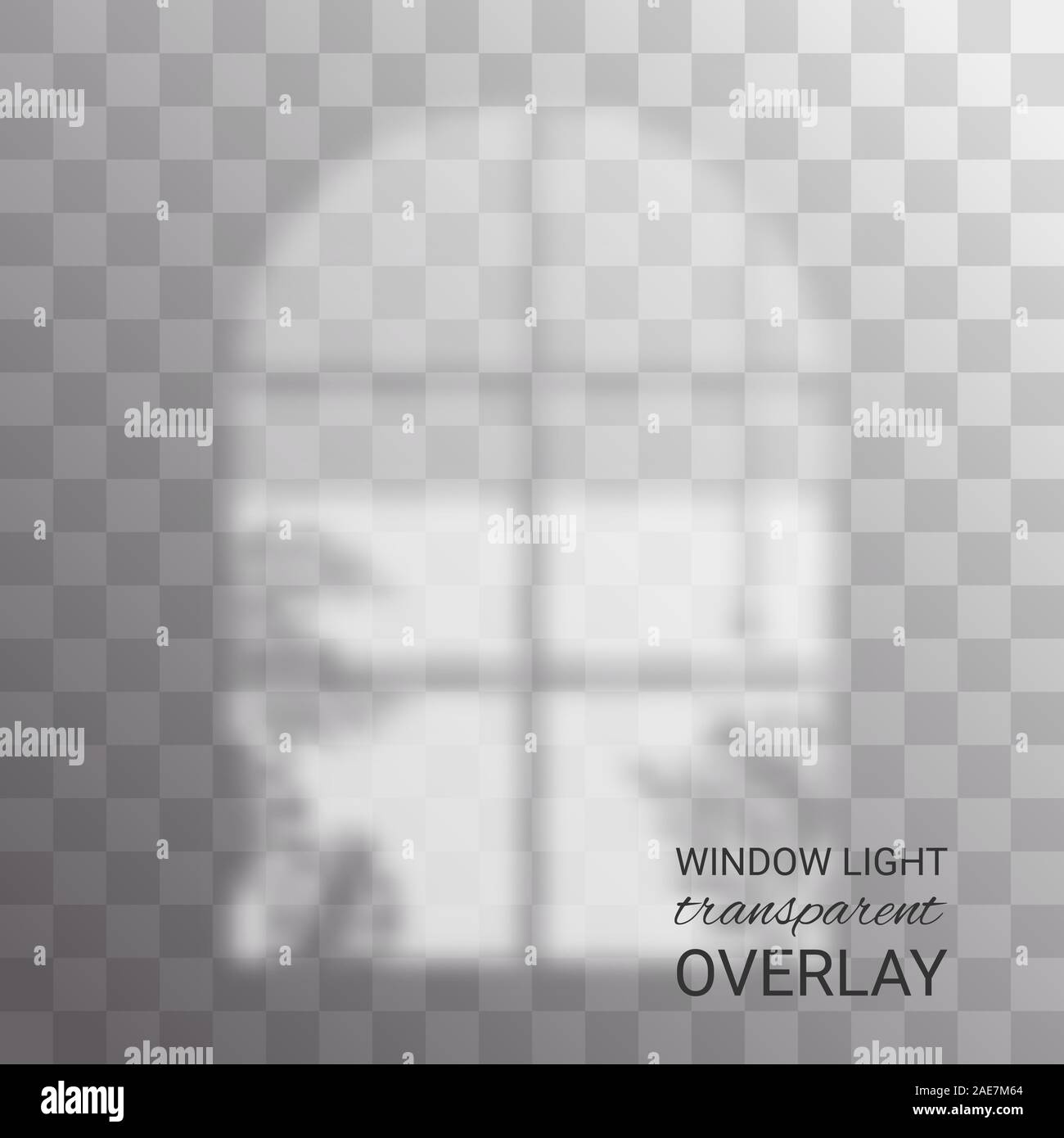 Shadow, photography overlay effects mock up, window frame natural ...