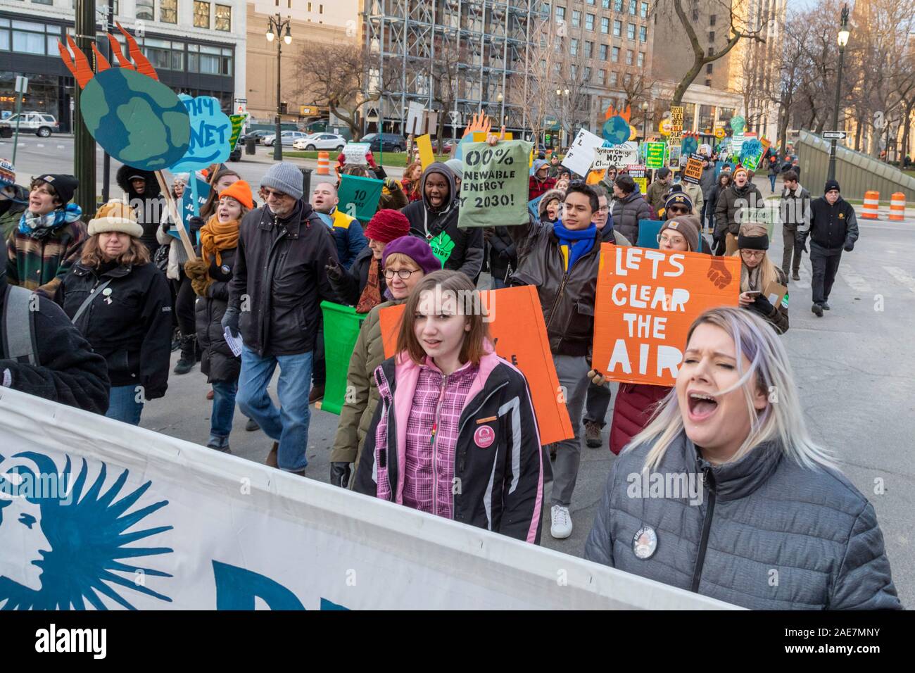 Detroit, Michigan - Climiate protesters assailed DTE Energy's request ...