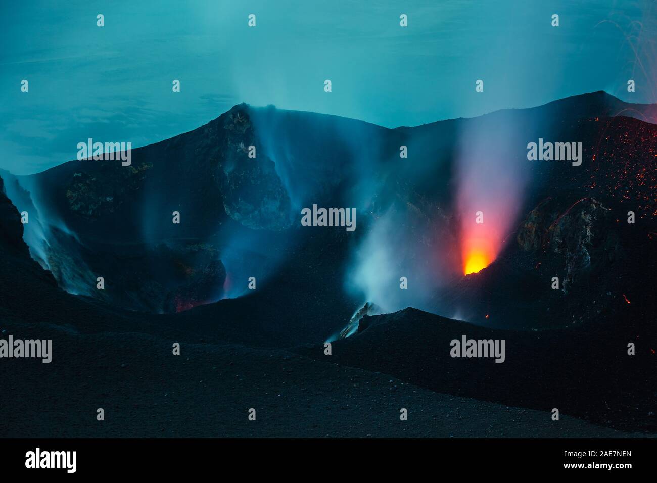 Stromboli Eruption Lava Tourist High Resolution Stock Photography and ...
