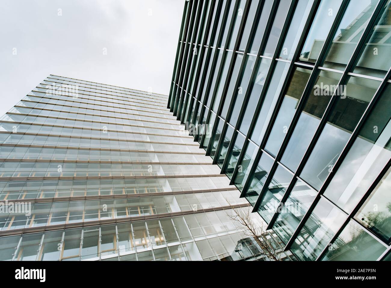 Skyscrapers against blue sky. Beautiful skyscrapers against the sky ...