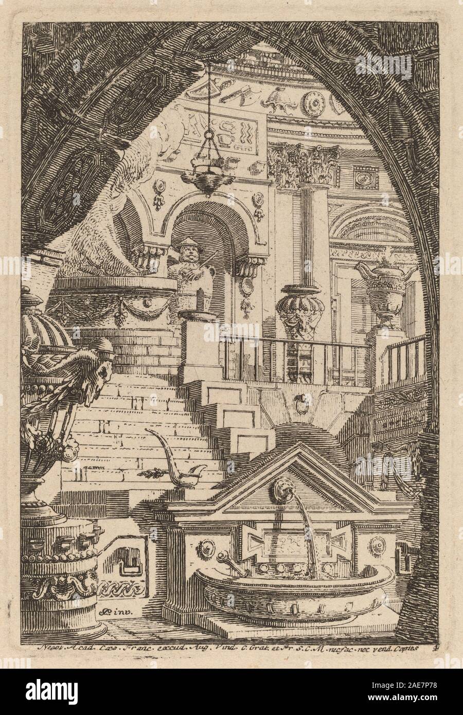 Fantasy of an Antique Temple; 1770/1780 Carl Schütz, Fantasy of an ...