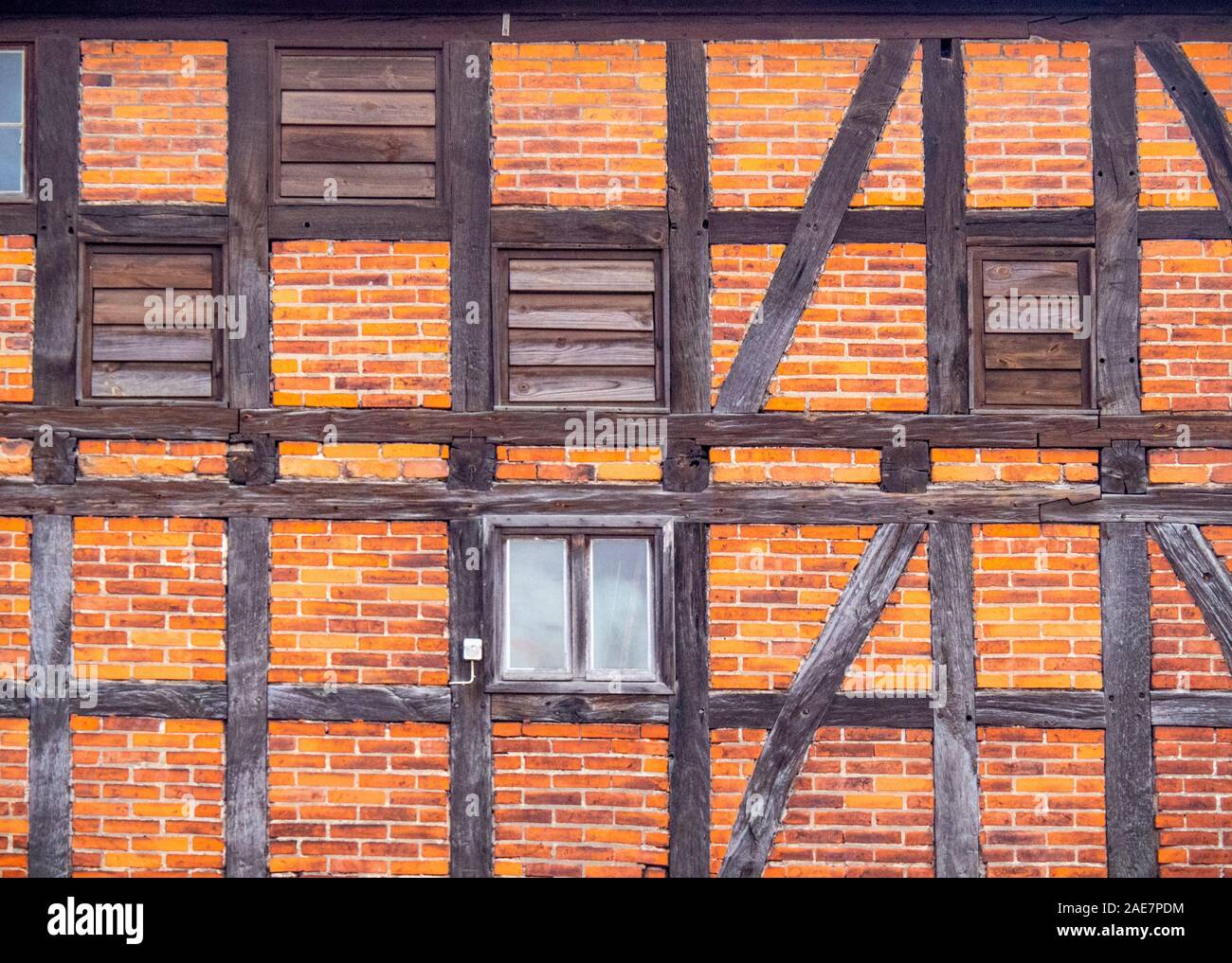Timber frame brick hi-res stock photography and images - Alamy