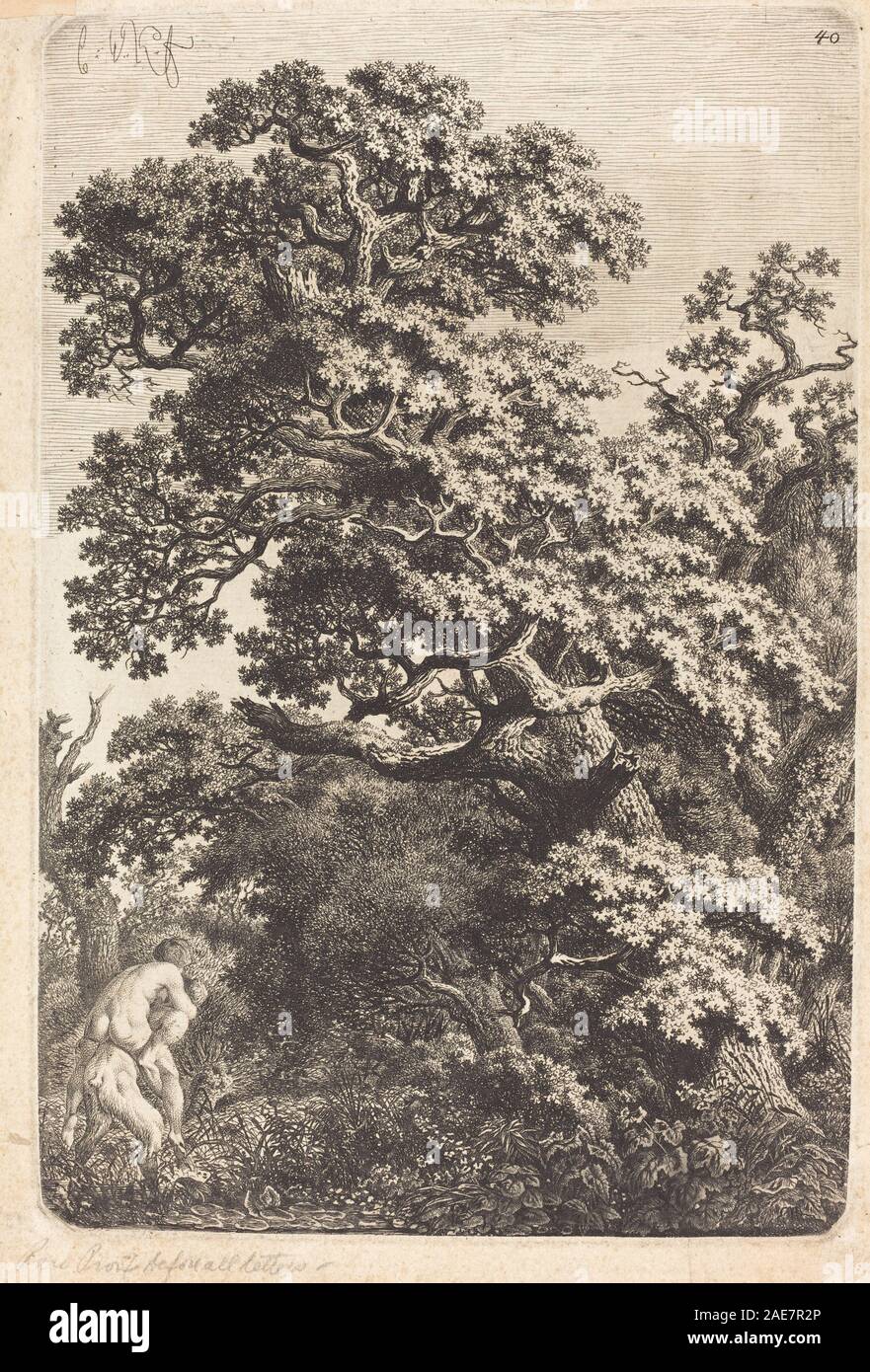 Satyr and Nymph in a Swamp; 1790s date Carl Wilhelm Kolbe, Satyr and ...