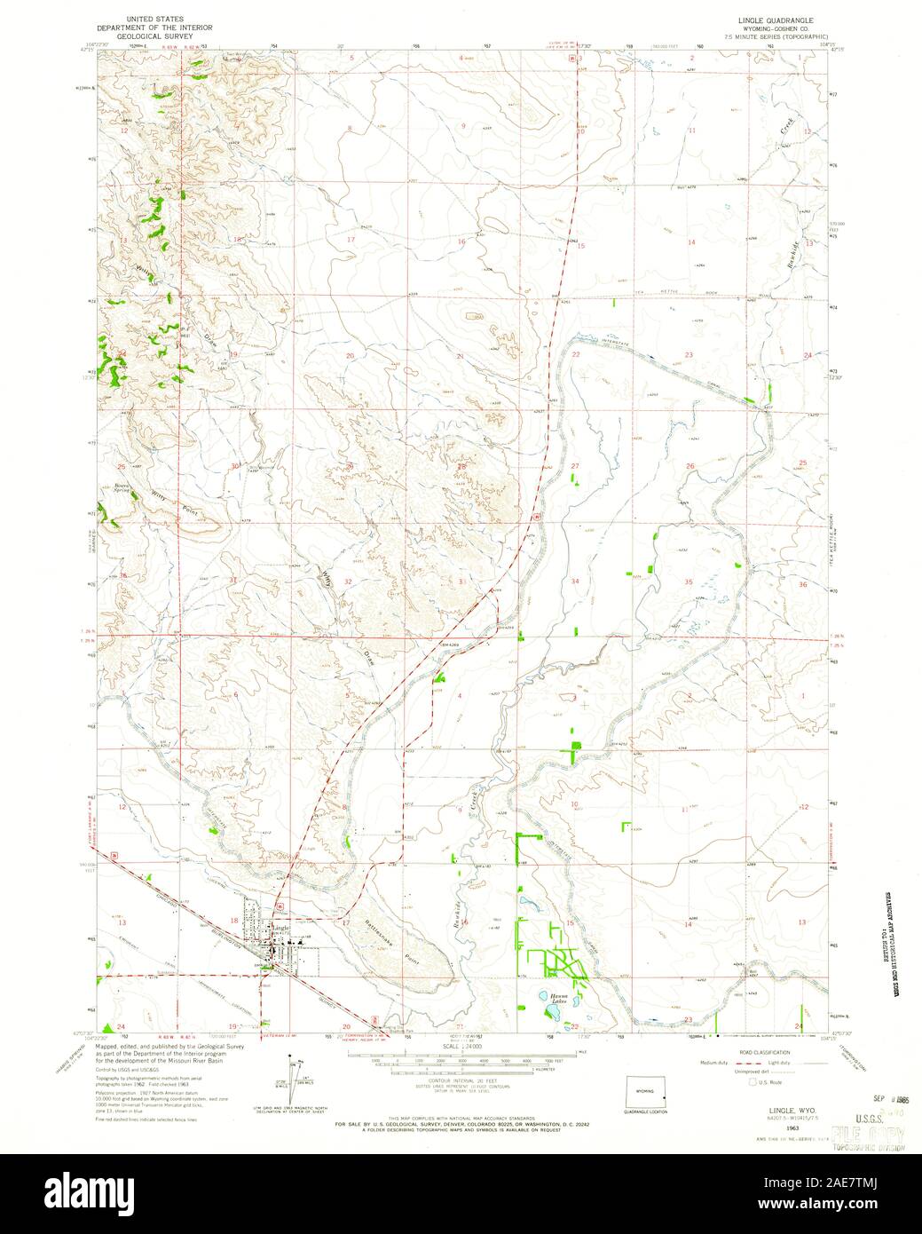 Map of lingle hi-res stock photography and images - Alamy