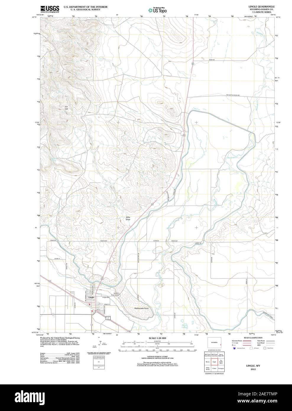 Map of lingle hi-res stock photography and images - Alamy