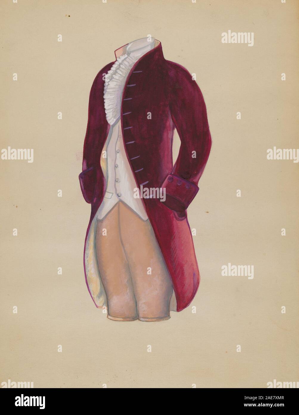 Man's Suit; circa 1936 date Charles Criswell, Man's Suit, c 1936 Stock ...
