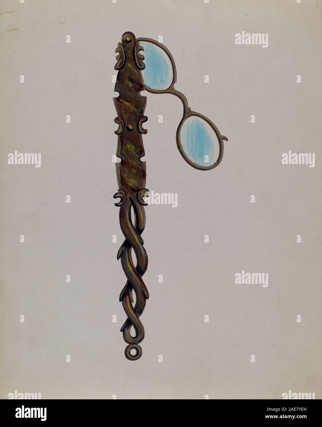 Tortoise Shell Lorgnette; circa 1936 date Charles Enjoian, Tortoise ...