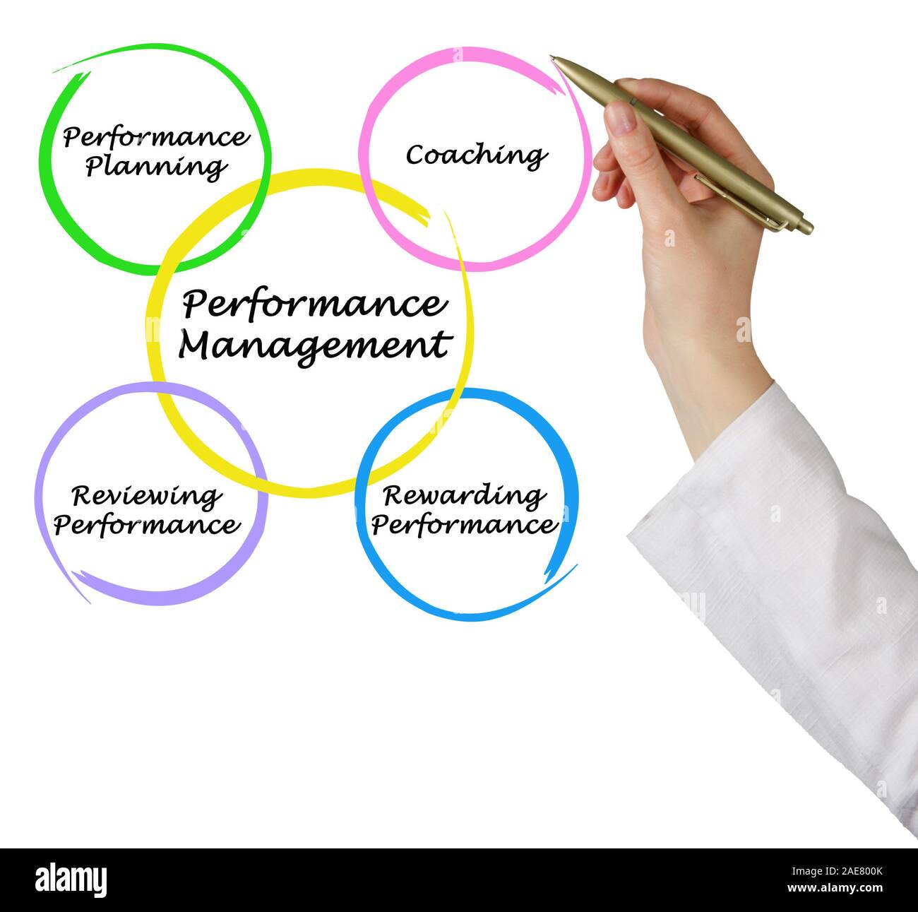 Diagram of Performance Management Stock Photo - Alamy