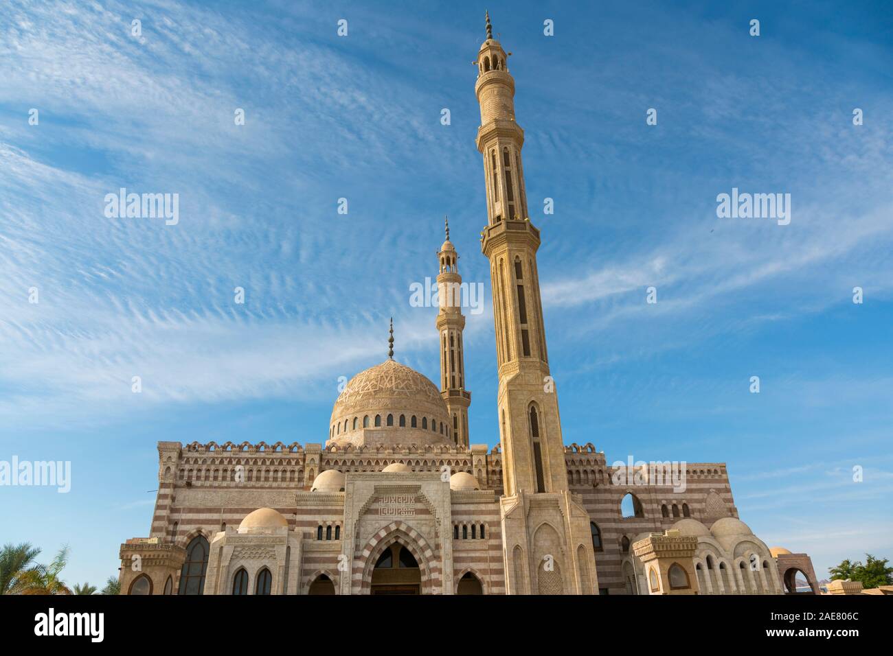 One of the main mosques in touristic city of Sharm el Sheikh, Egypt ...