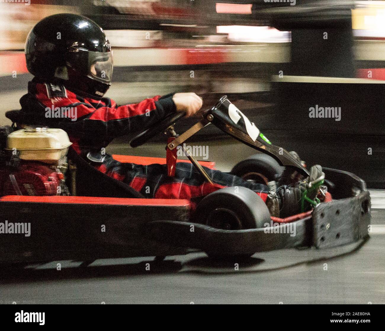 Boy Go Kart Go Karting Racing High Resolution Stock Photography and ...