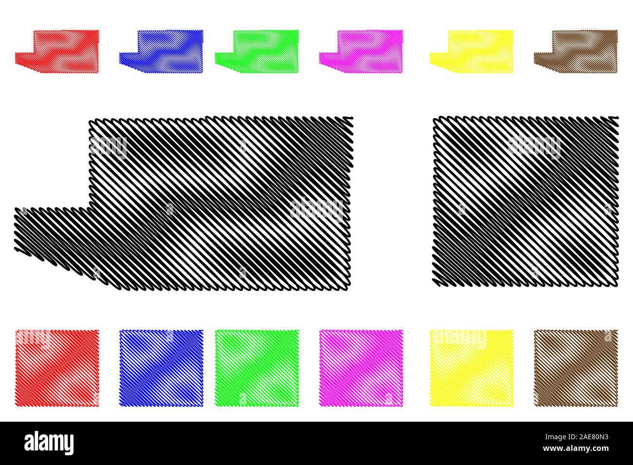 Cochise vector outline map hi-res stock photography and images - Alamy