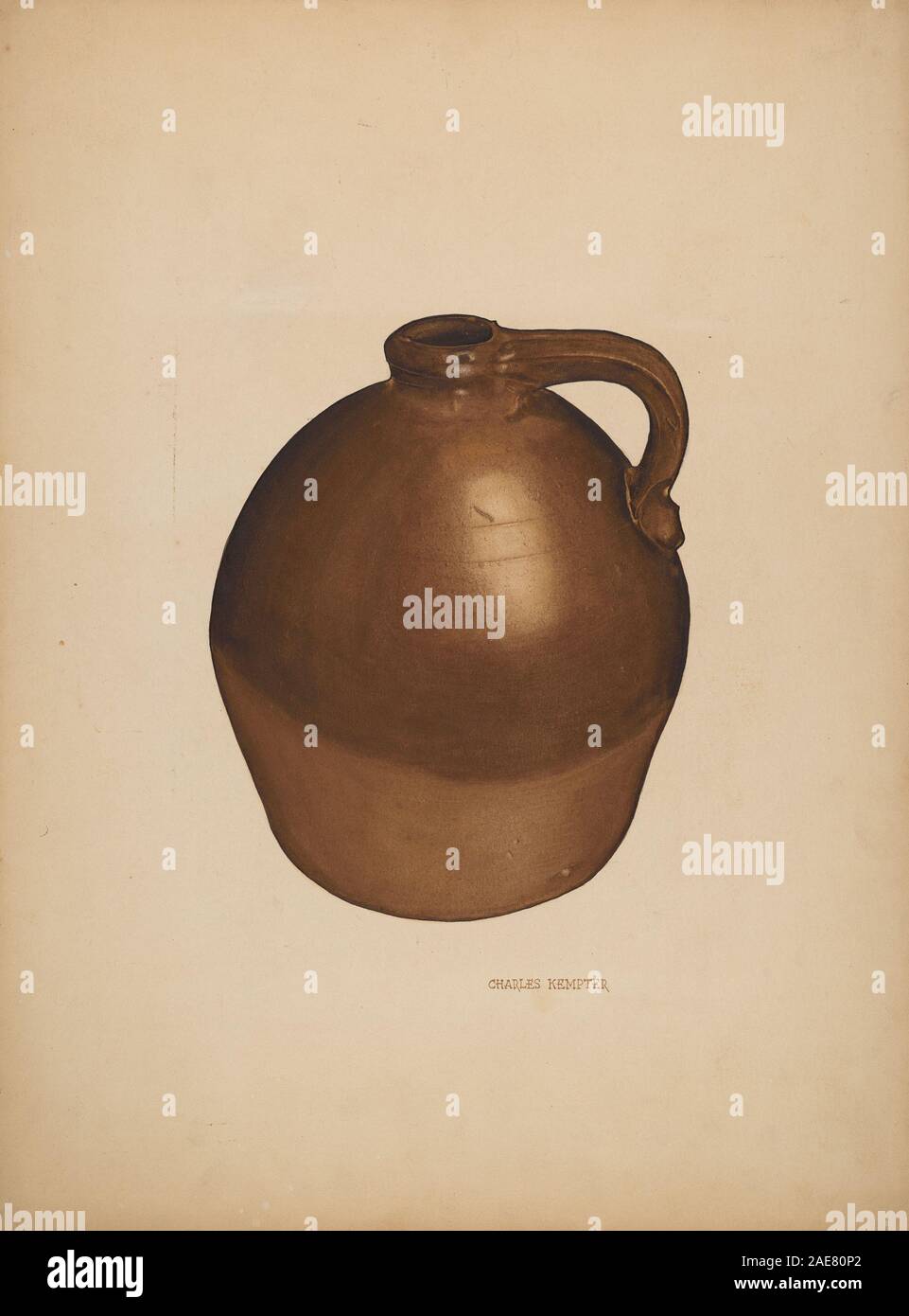 Vinegar Jug; circa 1940 date Charles Kempter, Vinegar Jug, c 1940 Stock ...