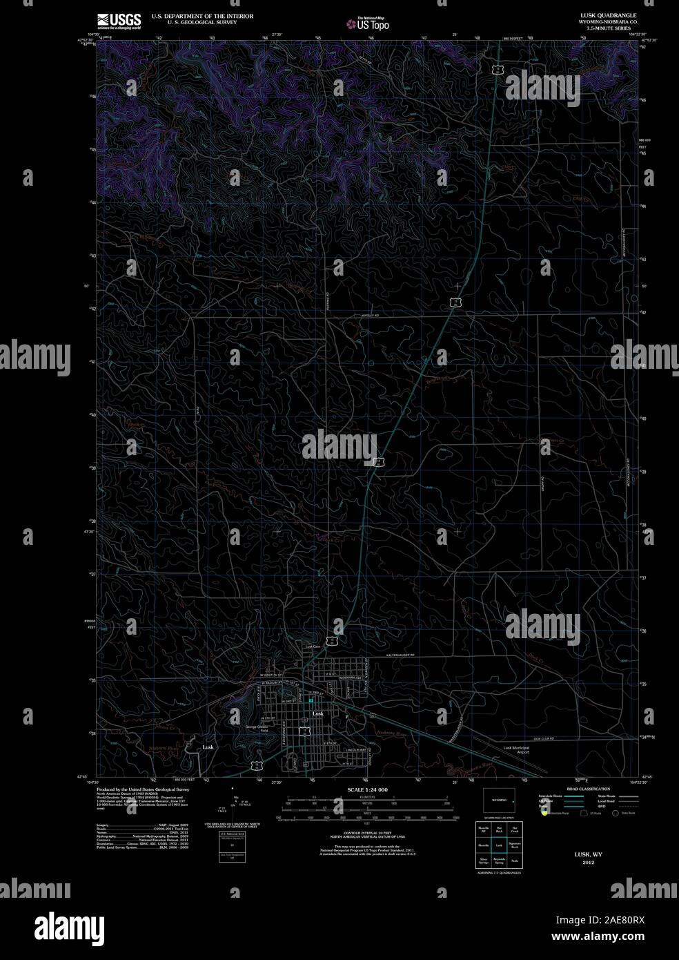 Map of lusk hi-res stock photography and images - Alamy