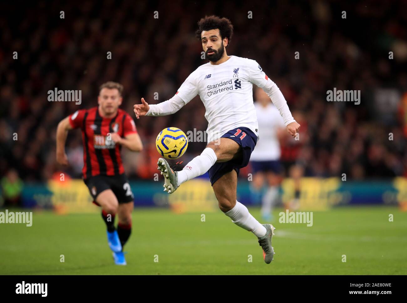 Liverpools mohamed salah controls ball hi-res stock photography and ...