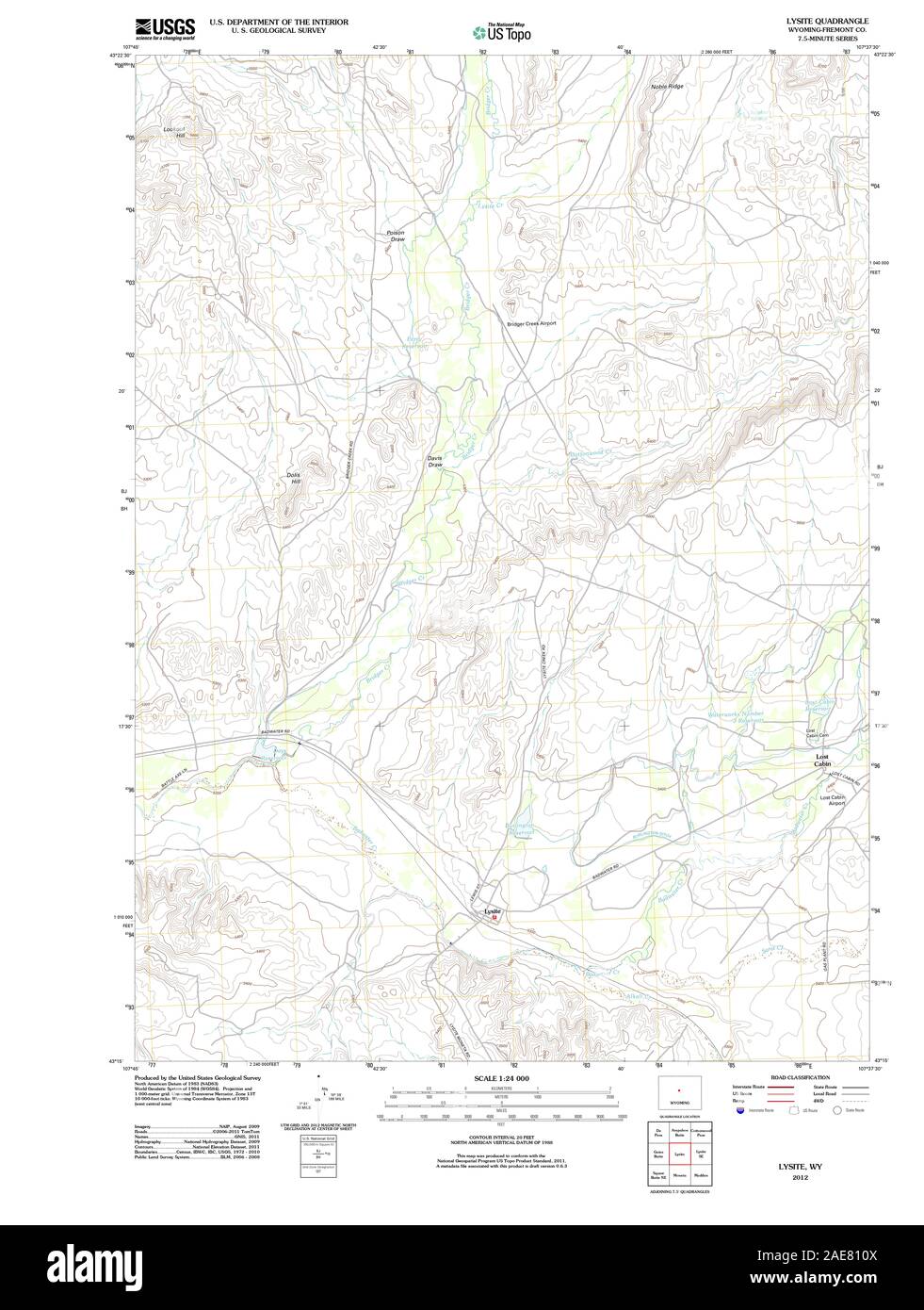 Map of lysite Cut Out Stock Images & Pictures - Alamy