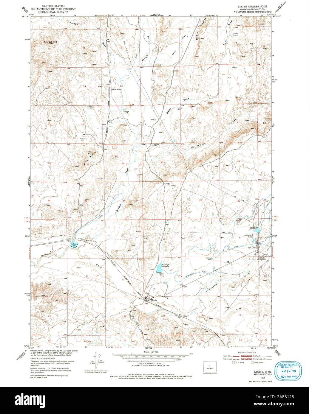 Map of lysite Cut Out Stock Images & Pictures - Alamy