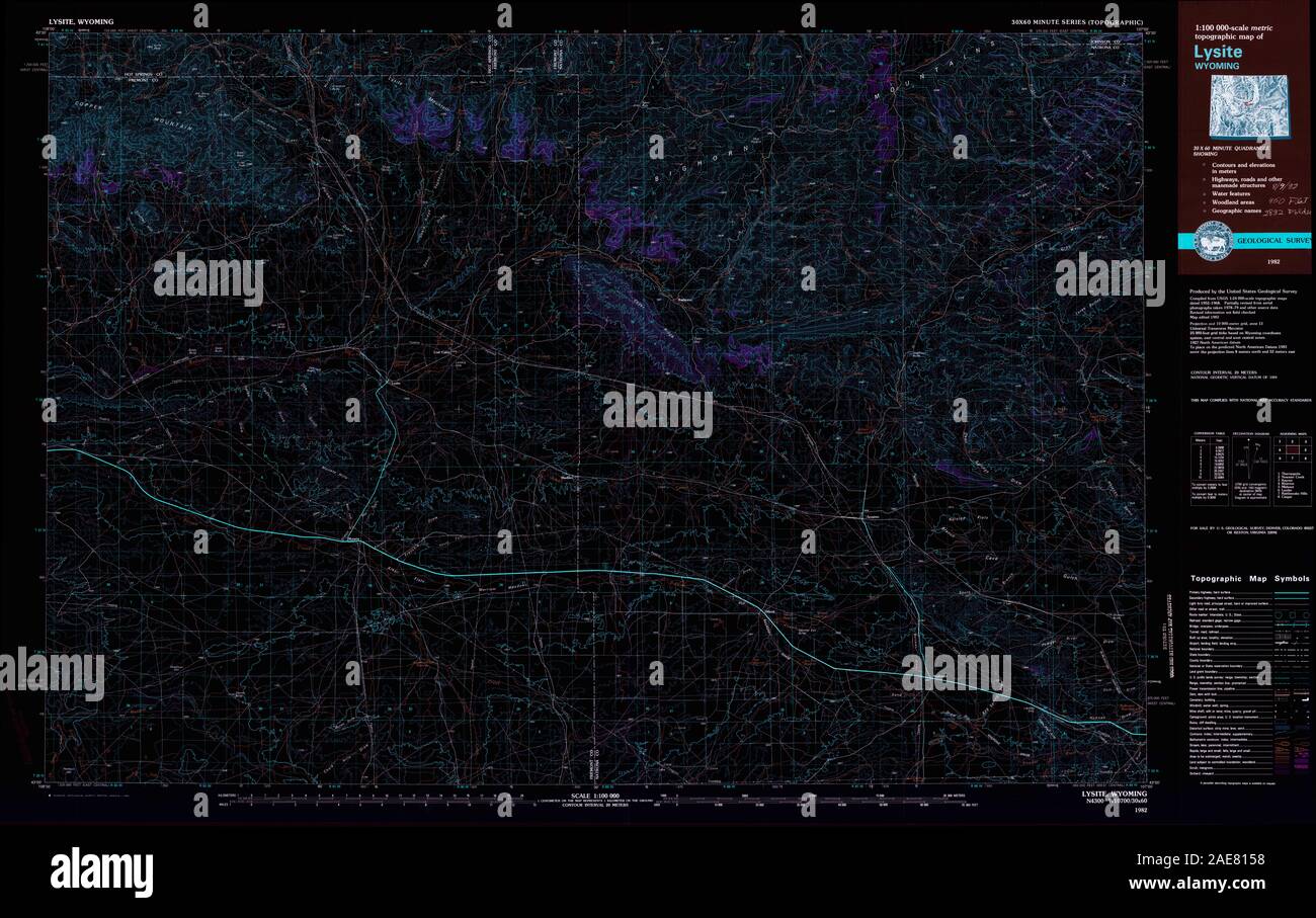 Map of lysite hi-res stock photography and images - Alamy