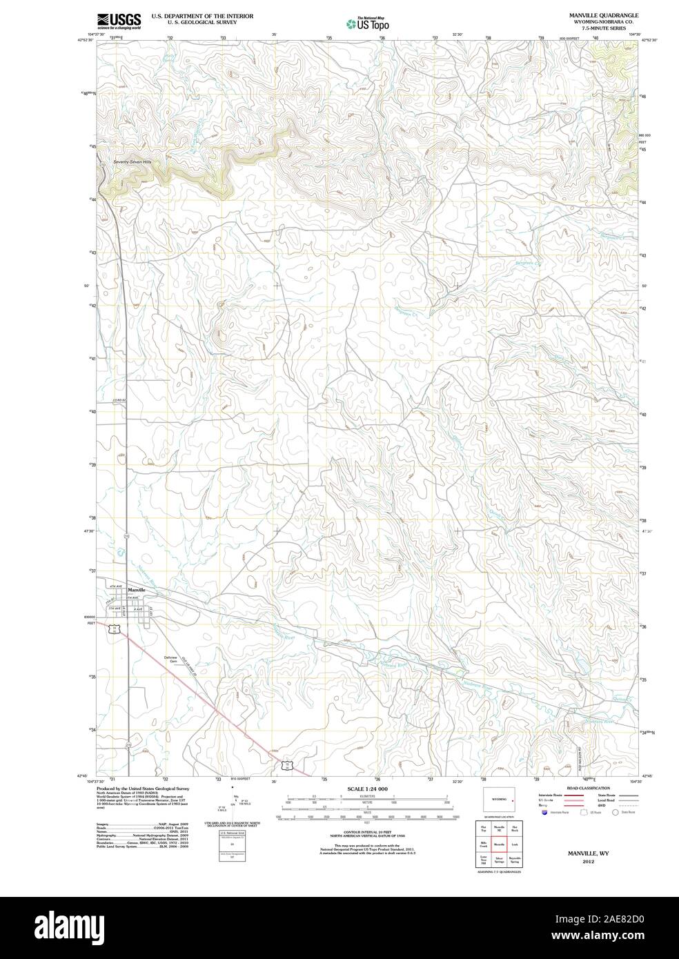 Map of manville hi-res stock photography and images - Alamy