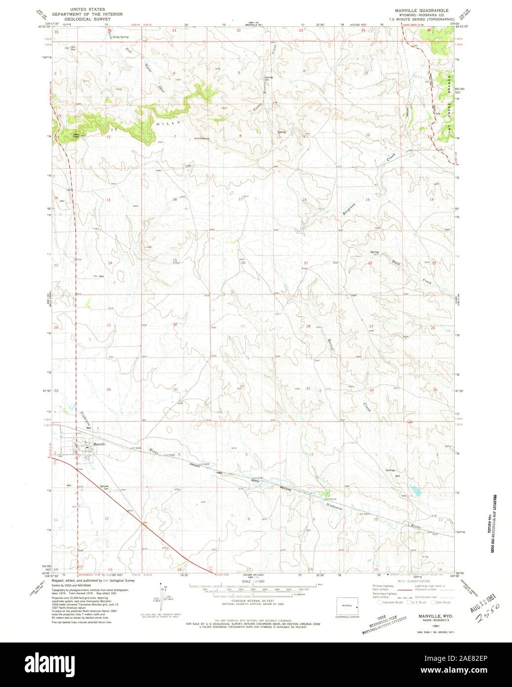 Map of manville hi-res stock photography and images - Alamy