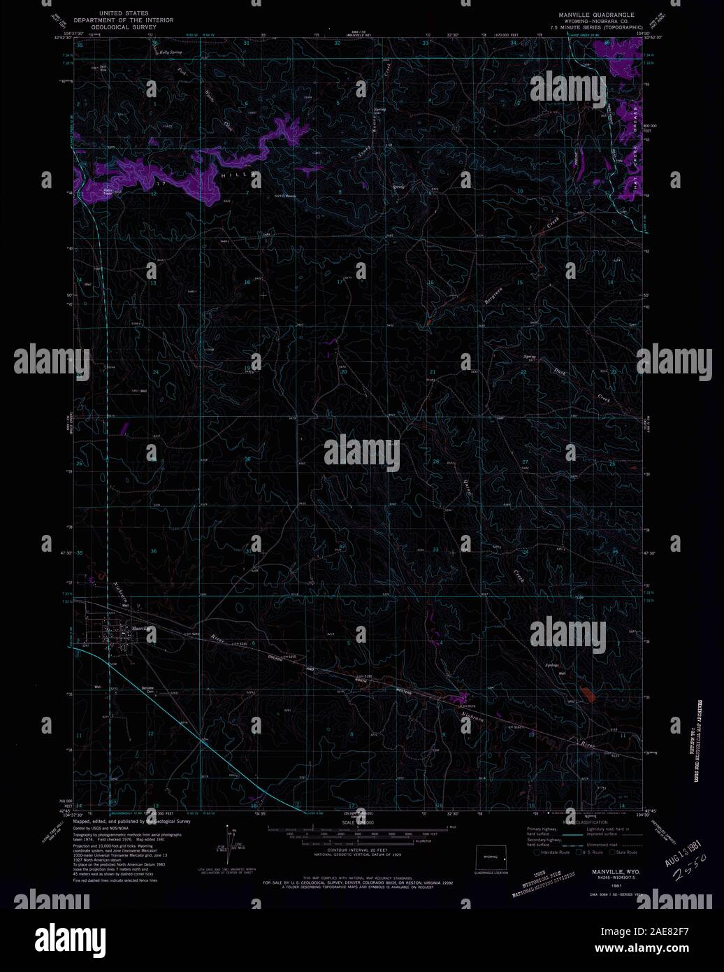 Map of manville hi-res stock photography and images - Alamy