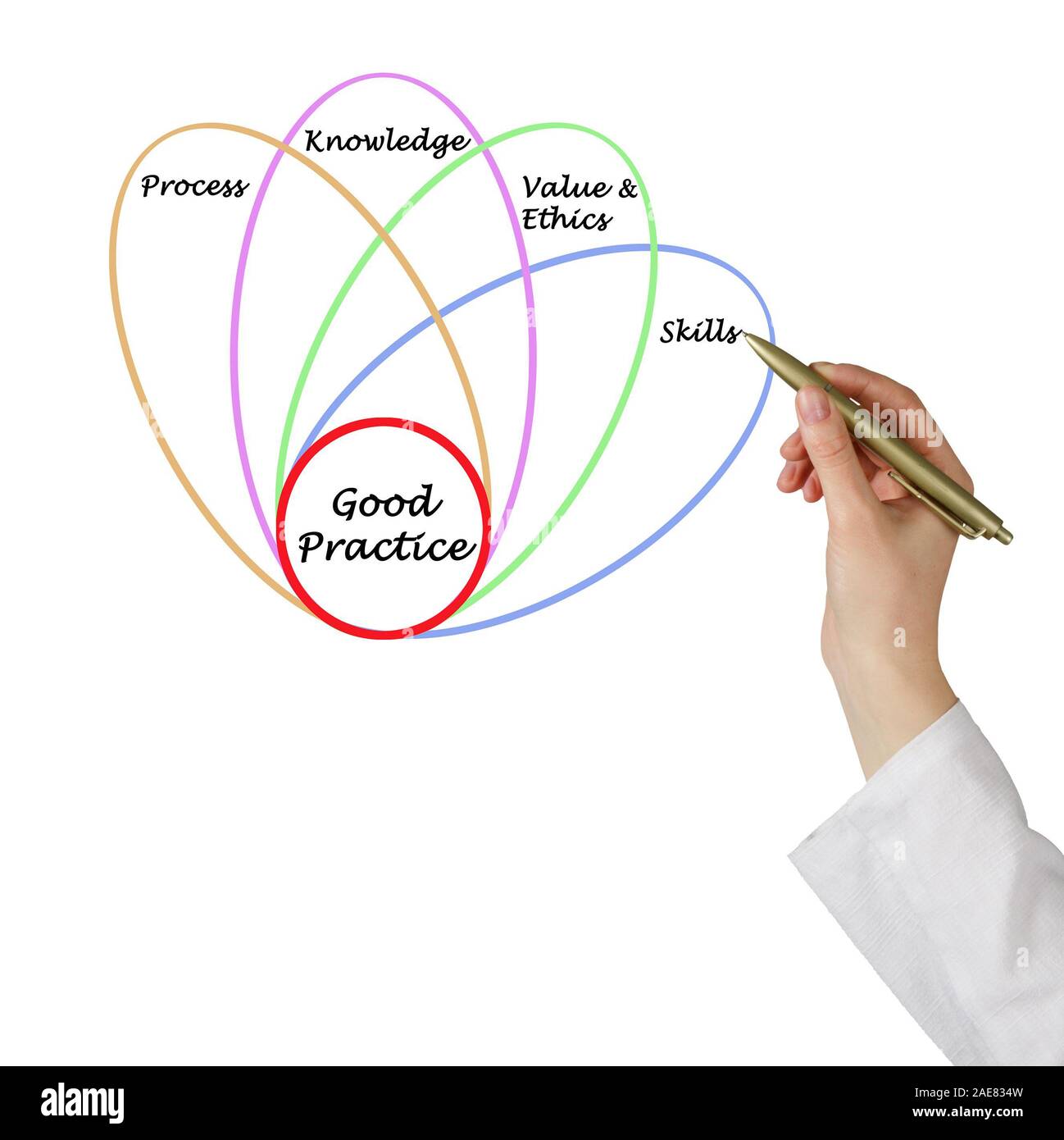 Diagram of good practice Stock Photo - Alamy
