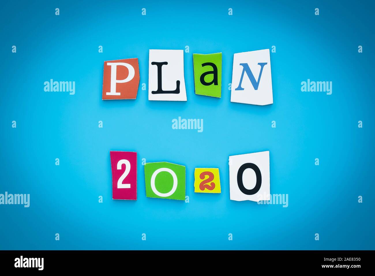 2020 plan icon hi-res stock photography and images - Alamy
