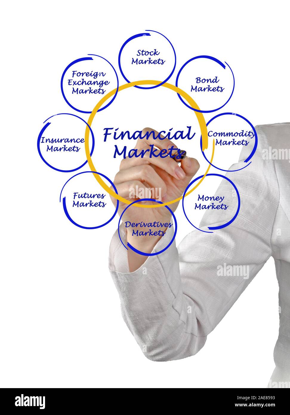 Diagram of financial markets Stock Photo - Alamy