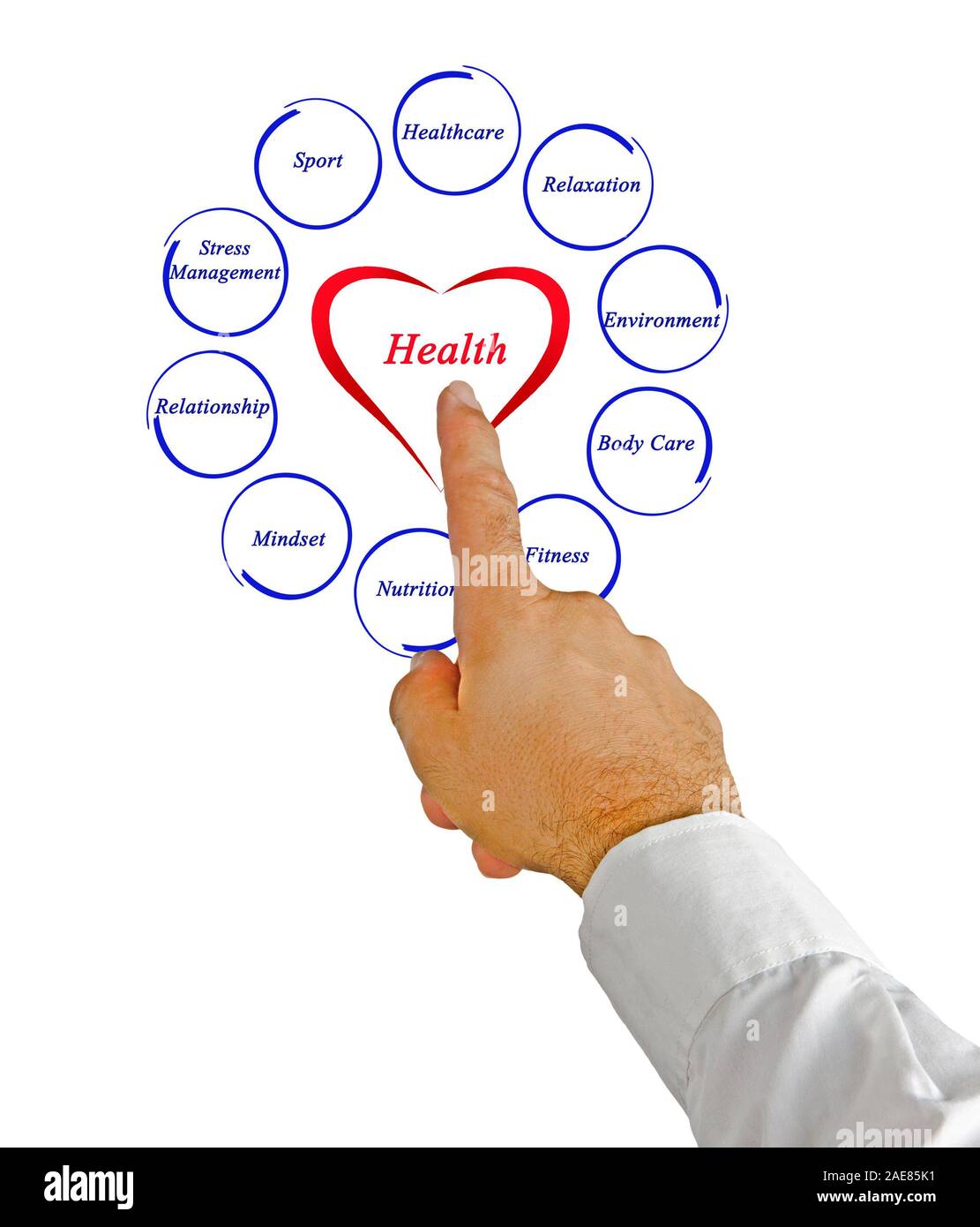 Diagram of health Stock Photo - Alamy