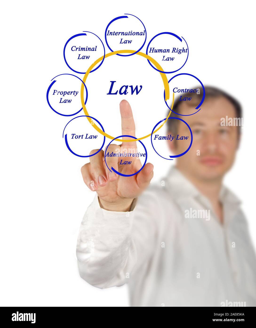 Diagram of law Stock Photo - Alamy