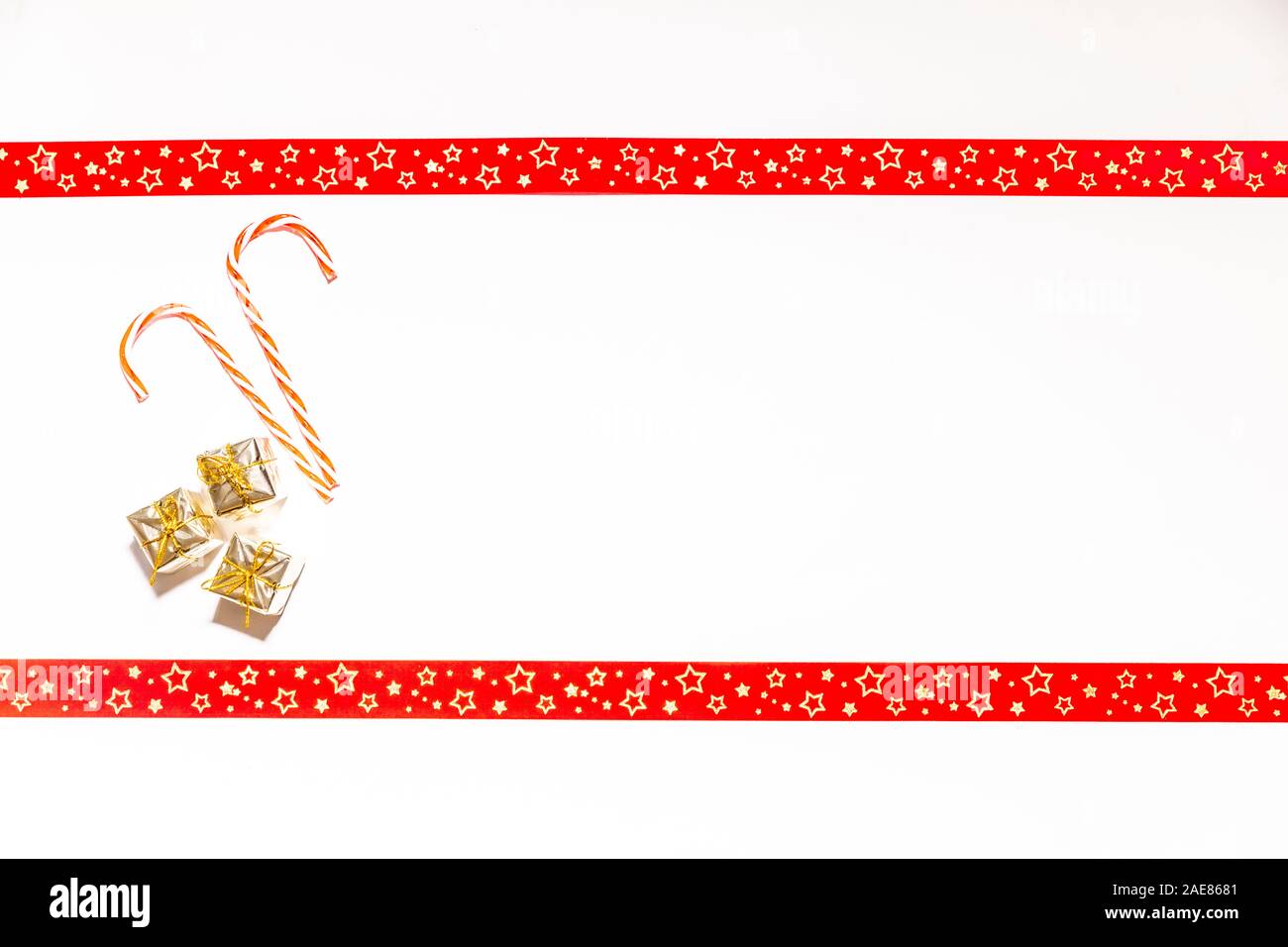 Christmas background isolated in white. Christmas concept Stock Photo ...