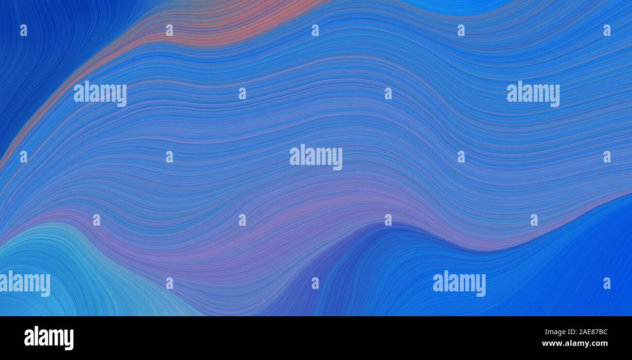 contemporary waves design with royal blue, medium purple and rosy brown ...