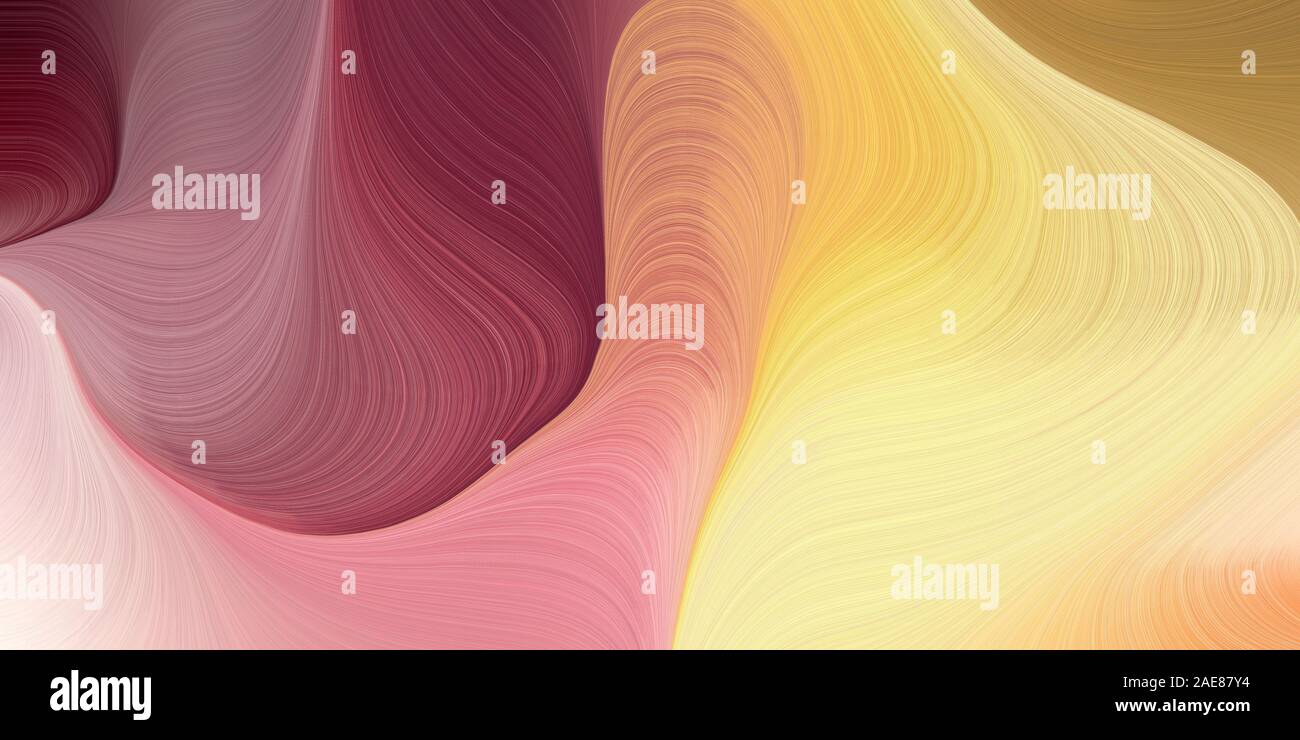 modern waves background illustration with burly wood, khaki and dark ...