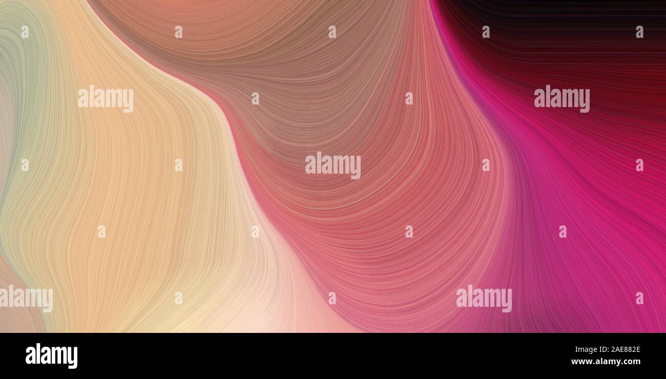 modern soft swirl waves background design with rosy brown, burly wood ...