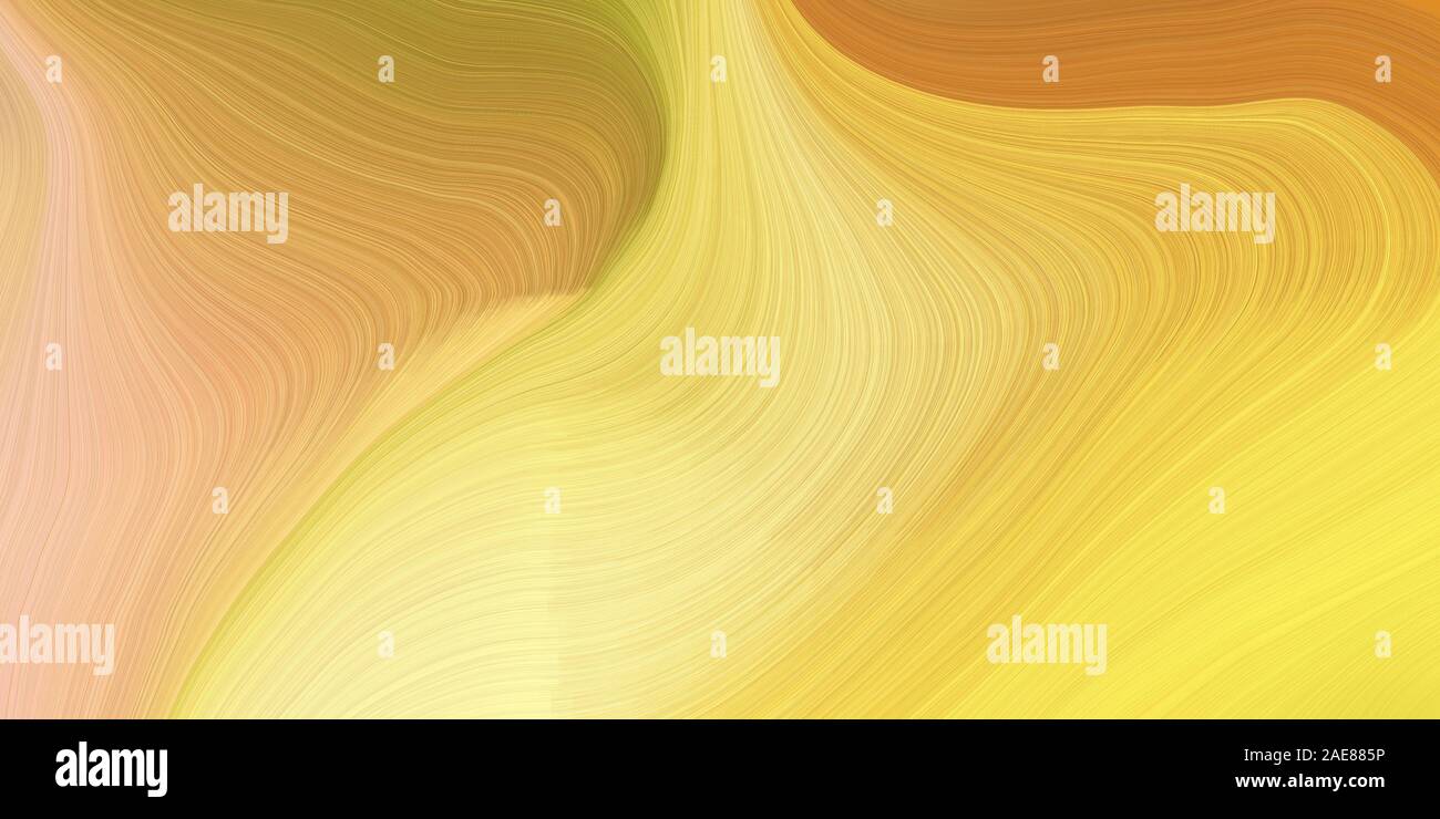 modern curvy waves background design with sandy brown, pastel orange ...